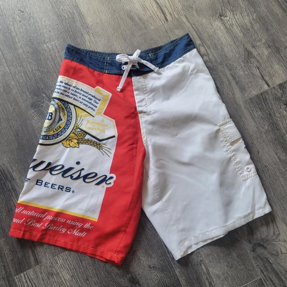 Budweiser | Swim | Vintage Budweiser Swim Trunks Board Shorts Medium ...
